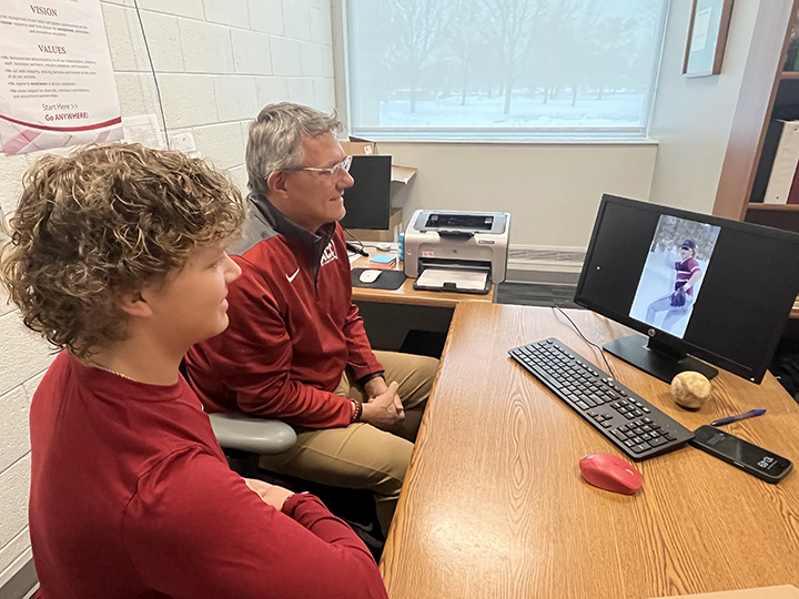 Alpena Community College baseball practicing in the snow goes viral ...